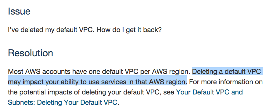 Can AWS default VPC be deleted? – Jackie Chen's IT Workshop